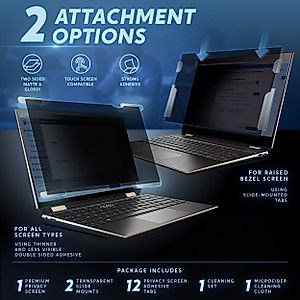 13.3 inch Computer Privacy Screen (16:9) - Blue Light Screen Protector - Laptop Anti Glare Screen Protector by Akamai