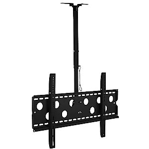 Mount-It! TV Ceiling Mount, Full Motion Height Adjustable Swivel Tilting Bracket for 42, 45, 47, 49, 50, 55, 60, 65, 70, 75, 80, 85, 90 Inch, TVs 220 Lbs Capacity
