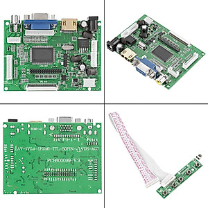 Acogedor 7 Inch LCD Display Screen TFT Monitor With Driver Board HDMI VGA Controller Board For Raspberry Pi