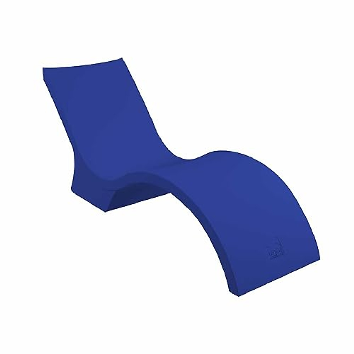 Ledge Lounger - Signature Chaise Deep - Inside Pool & Sun Shelf Lounge Chair - Designed for Deep Shelves 10”-15” - Compatible with All Pool Types - Poolside & Sun Deck Tanning - Set of 2 - Dark Blue