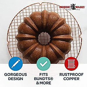 Nordic Ware Round Cooling Grid, 13-inch diameter, Copper