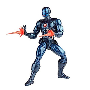 Marvel Hasbro Legends Series 6-inch Stealth Iron Man Action Figure Toy, Includes 5 Accessories and 1 Build-A-Figure Part, Premium Design and Articulation