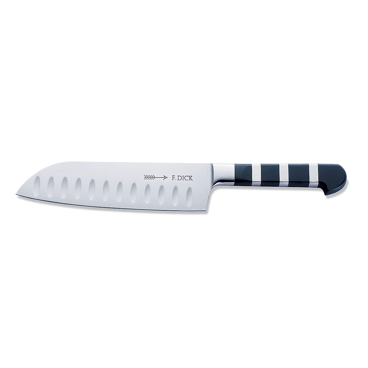 F. DICK – 1905 Santoku - Classic asian kitchen knife with 7.1" blade & 56 HRC - Ideal for meat & vegetables - Ultra sharp - Stainless steel - Ergonomic handle - High carbon
