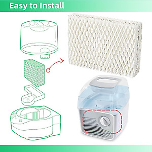 kakofaci WF813 Humidifier Filters Replacement Compatible with Equate EQWF813 PCWF813 Relion RCM832 RCM-832N Protec RWF813 EQ-2119-UL PCCM-832N Cool Mist Humidifiers Wick Filter - 6 Pack