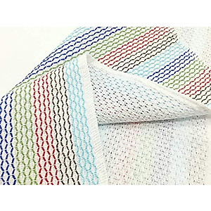 Mia'sDream Cleaning Rags Tidy Cotton Dish Cloths Dish Rags Cleaning Cloth, Absorbent Odor Free Dishcloths Kitchen Dish Towels, 13inch x 13inch 8 Pack Multi Colors