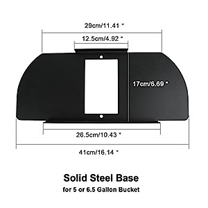 Brewland Grain Mill Brewing for Grain Malt Barley, Malt Mill for Homebrew Beer, Grain Crusher Grinder with 7.7LB Hopper 2 Stainless Steel Bearing Rollers and Steel Metal Base, Fit Electric Drill