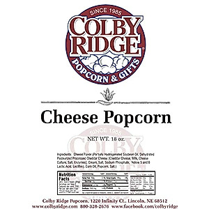 Colby Ridge 8 Gal. (128 Cups) Popcorn Sampler White, Caramel, Cheese, and Rainbow Popped Popcorn