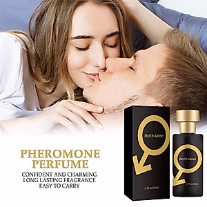 Geohee Perfume de feromonas Golden Lure, Perfume de Feromona atrae a Los Hombres, Perfume Libera Encanto, duradero, súper Fuerte (Man-1PC)