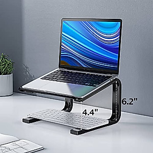 BESTERGO Laptop Stand, Laptop Riser for Desk, Ergonomic Computer Stand Holder for Laptop Compatible with MacBook Air Pro, Dell, Lenovo, HP and All 10-15.6" Laptops, Black