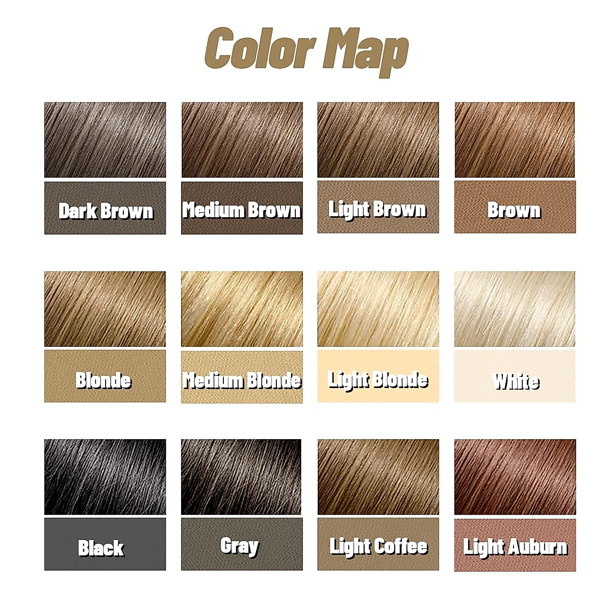 SOVONCARE Hairline Powder, Instantly Hairline Shadow Gray Hair Coverage Touch Up Hair Powder for Thinning Hair for Women Hair Root Touch Up Powder Hair Root Cover Up Conceals Hair Loss Light Brown