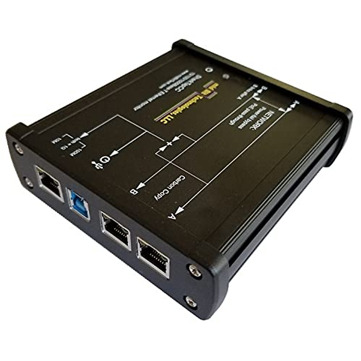 SharkTap SharkTapCC Ethernet Tap - 10-1000BaseT - Power-fail Relays, PoE Pass-through - 1 Count