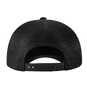 AMPLESH Premium 3D Embossed American Flag Trucker Hat Mesh Baseball Cap Outdoor Snapback Hat for Men Women (as1, Alpha, m, l, White/Black)