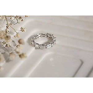 Kobelli East-West Moissanite Eternity Ring - white-gold / 5.5
