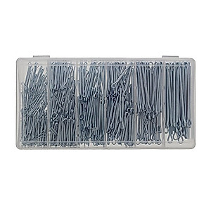 ABN Cotter Pin Key 555 pc Assortment Set, 1/16 x 1 to 5/32 x 2-1/2 Inch – Steel Locking Automotive Axle Trailer Pins