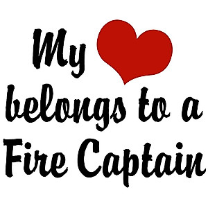 CafePress My Heart Belongs To A Fire Captain Mug Ceramic Coffee Mug, Tea Cup 11 oz