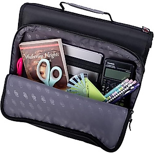 Case-it The Universal Zipper Binder - 2 Inch O-Rings - Padded Pocket That Holds up to 13 Inch Laptop/Tablet - Multiple Pockets - 400 Page Capacity - Comes with Shoulder Strap - Spearmint LT-007