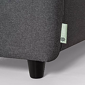 ZINUS Ricardo Loveseat Sofa / Tufted Cushions / Easy, Tool-Free Assembly, Dark Grey