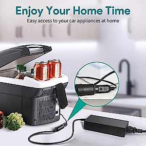 TAIFU DC Converter 12V 10A 120W Power Supply Adapter Car Cigarette Lighter Socket Power Adapter DC Transformer for Car Vacuum Cleaner, EUHOMY ‎CF-45 Car Refrigerator, Inflator and Other Car Devices