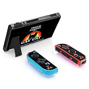 Proud Parent of A Gay Cat Cute Protective Cover for Switch Anti-Scratch Shock-Absorption Case