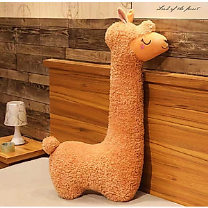 Ryttir 29.5 Inch 15% Chubbier Large Llama Stuffed Animal,Soft Weighted Llama Plush Stuffed Llama Body Pillow for Kids and Adults - Perfect Llama Gifts for Cuddling and Room Decoration