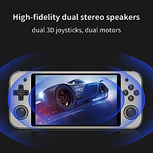 Daxceirry RG552 Handheld Android System Game Console High Speed EMMC 5.1 and 16G Linux System Built-in 6400 mAh Battery with 5.36in Touch Screen Maximum Load 5A Charging Cable 1.5 Hours Full (gray)