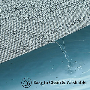 Leetaltree Grey Placemats, Heat Resistant Non-Slip Place mats for Dining Table, Washable Durable PVC Vinyl Woven Table Mats (Set of 4)