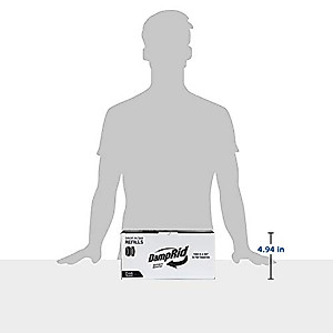 DampRid Fresh Scent Drop 4 Pack-15.8 Oz. Refill Tabs-Moisture Absorber, White