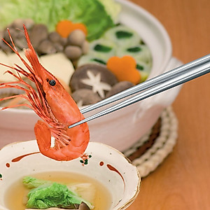 Daishin Sangyo 18-8 Stainless Steel Chopsticks 8.7 inches (220 mm), Made in Japan