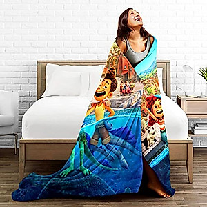 Super Soft Blanket Flannel Fleece Throw Blankets Soft Cozy Fuzzy Sea Monsters Bedding for Kids Adult Gifts 50"x40"