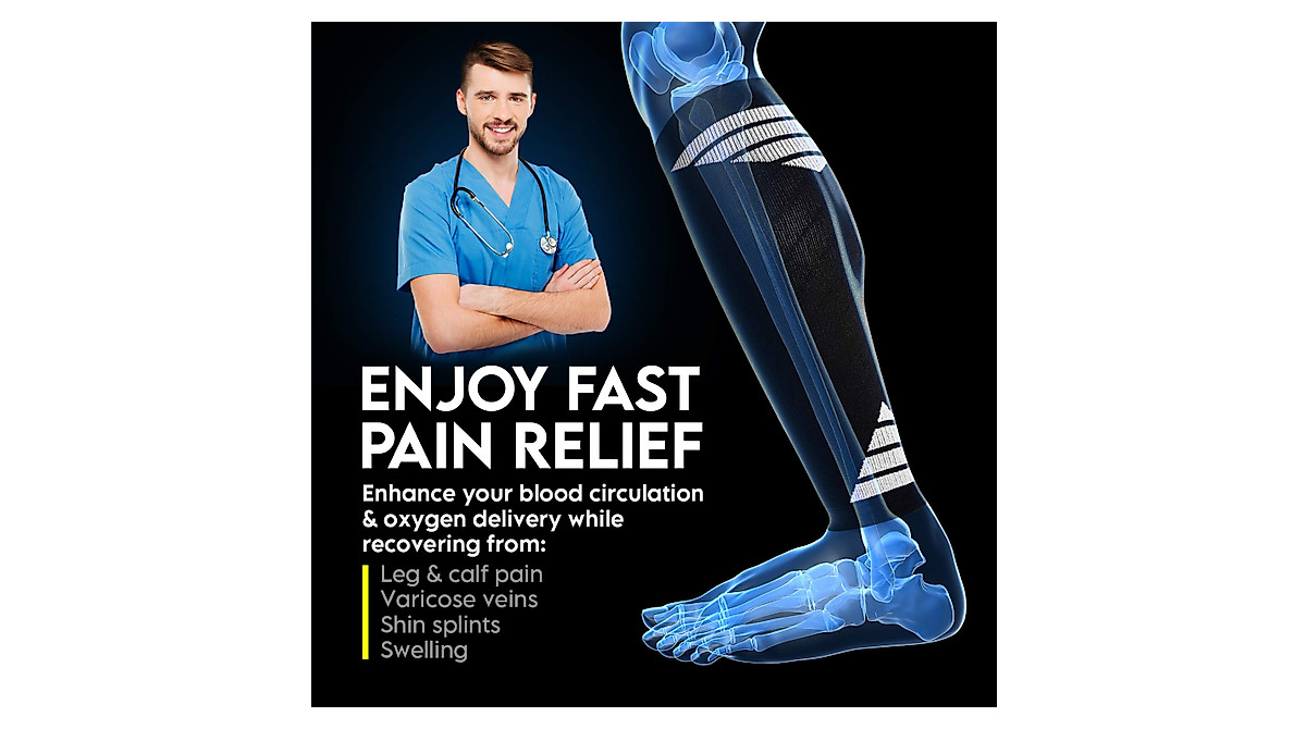 Langov Calf Compression Sleeves for Pain Relief