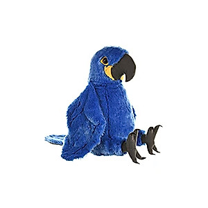 Wild Republic Hyacinth Macaw Plush, Stuffed Animal, Plush Toy, Gifts for Kids, Cuddlekins 12 Inches, Blue