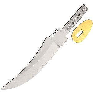 SZCO Supplies 6.5"" Slim Skinner Knife Blade Blank, Silver (BL-7821)