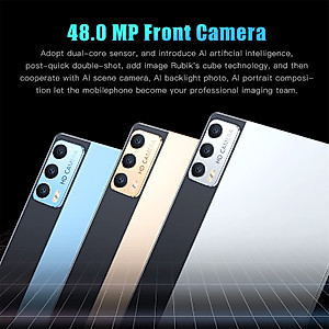 10 Inch HD Android Tablet - 1g+16g WiFi Call Game Dual Camera Hd Display, 24.0 Million Hd Rear Cameras + 48mp Front Camera Android 6.0 Dual Card 4000mah Large Capacity Battery (Blue)