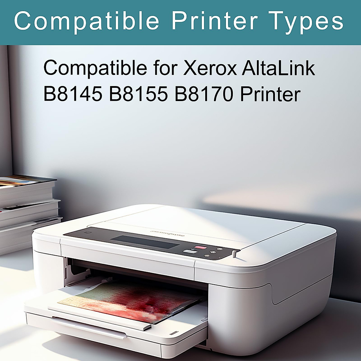 B8145 Toner Cartridge Compatible for Xerox B8145 006R01771, High Yield 36000 Pages, Reliable Performance Compatible for Xerox AltaLink B8145 B8155 B8170 Printer (Black 1Pack)