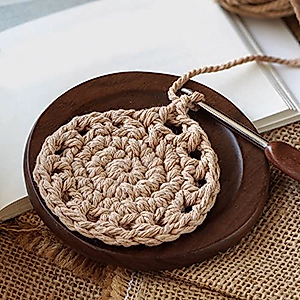 Blue Crochet Bag Hat Yarn Round Rope Yarns Cotton Twine Polyester Yarn DIY Knitting Cup Mat,Basket,Home Decor Projects 100g