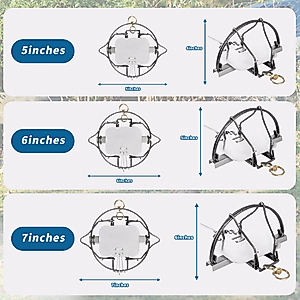 2 Pack Reusable Small Spring Animal Trap, Metal Pedal Rat Trap (7&#039;&#039;)