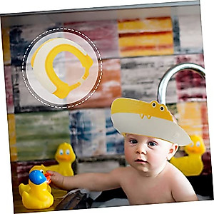 Totority 2pcs Children's Shampoo Cap bath rinser baby shower hair caps baby shampoo cap hair washing hat kids water guard visor kids shampoo kids shower hats shower head portable pp toddler