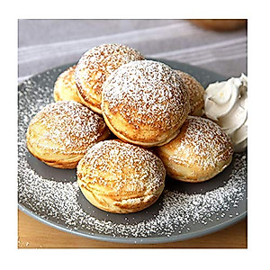 Ebelskiver Maker - Electric Non-stick Baker for Making Takoyaki Ebelskiver plus Octopus Balls, Aebleskivers, Donut Holes and Cake Pops, Unique Danish Pancakes, Unique Holiday Dessert or Gift