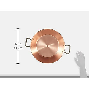 De Buyer Copper Jam Pan with 2 Cast Iron Handles Diameter 38 cm