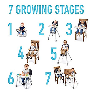 Graco Floor2Table 7 in 1 High Chair | Converts to an Infant Floor Seat, Booster Seat, Kids Table and More, Atwood