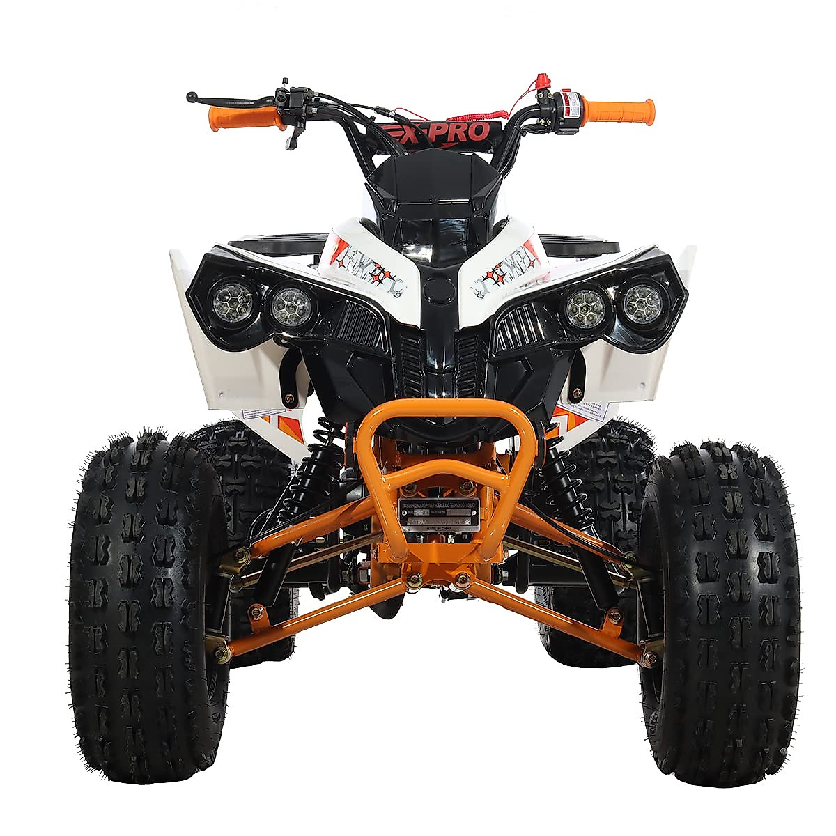 X-PRO Storm 125 125cc ATV Quad Adults ATV 4 Wheelers Youth 4 wheeler ATVs Big Boys ATVs Quads (Orange)