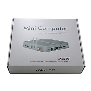 KINGDEL Industrial PC, Intel i5 8th Gen. CPU Mini PC, 8GB DDR4 RAM, 256GB NVMe SSD, 4K: 4096x2304, 2xCOM RS232, 4xUSB 3.0, HD Port, VGA, W-11 Pro, Fanless Computer
