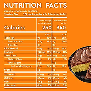 Duncan Hines Easy Cake Kit Golden Fudge Cake Mix, 8.4 OZ
