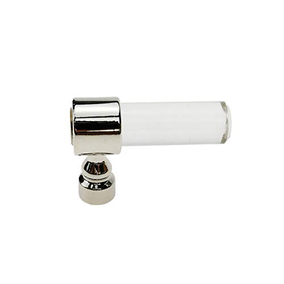 LC LICTOP 50mm Transparent Chrome Round Feet Acrylic Hooks 2pcs