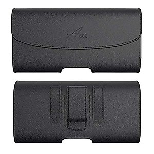 AGOZ Cell Phone Case for Samsung Galaxy Note 20, Note 10+, Note 9, S23 Ultra, S22 Ultra, S22+, S21+, S20+, S20 Ultra, S10+,A32 A42 A12 A13 A14 A02s A03s Belt Clip Leather Holster (Fit with SLIM Cover)