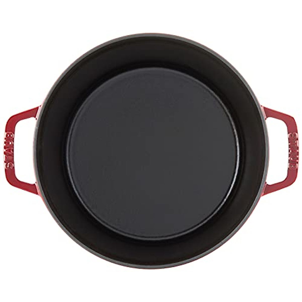 Staub Cast Iron Dutch Oven 5-qt Tall Cocotte, Made in France, Serves 5-6, Cherry