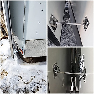 ACXFOND T Style RV Entry Door Holder, 304 Stainless Steel Trailer Door Latch, 6 Inches RVDoor Latch Trailer Door Holder RV Screen Door Latch for Camper Trailer Cargo(2 Set)