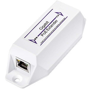 Cudy New Gigabit PoE Extender, 10/100/1000Mbps, 1 Channel PoE Repeater, PoE Amplifier, PoE Booster, Wall-Mount, Comply with IEEE 802.3at / 802.3af, Not Support Passive PoE, Plug and Play, POE10