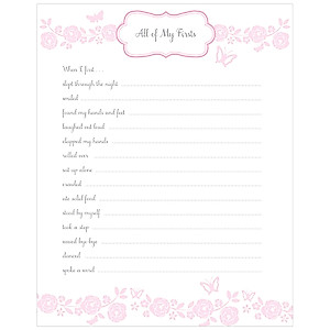 C.R. Gibson Pink and White 'Sweet Baby Girl' Bound First Five Years Baby Book, 64pgs, 10'' W x 11.75'' H