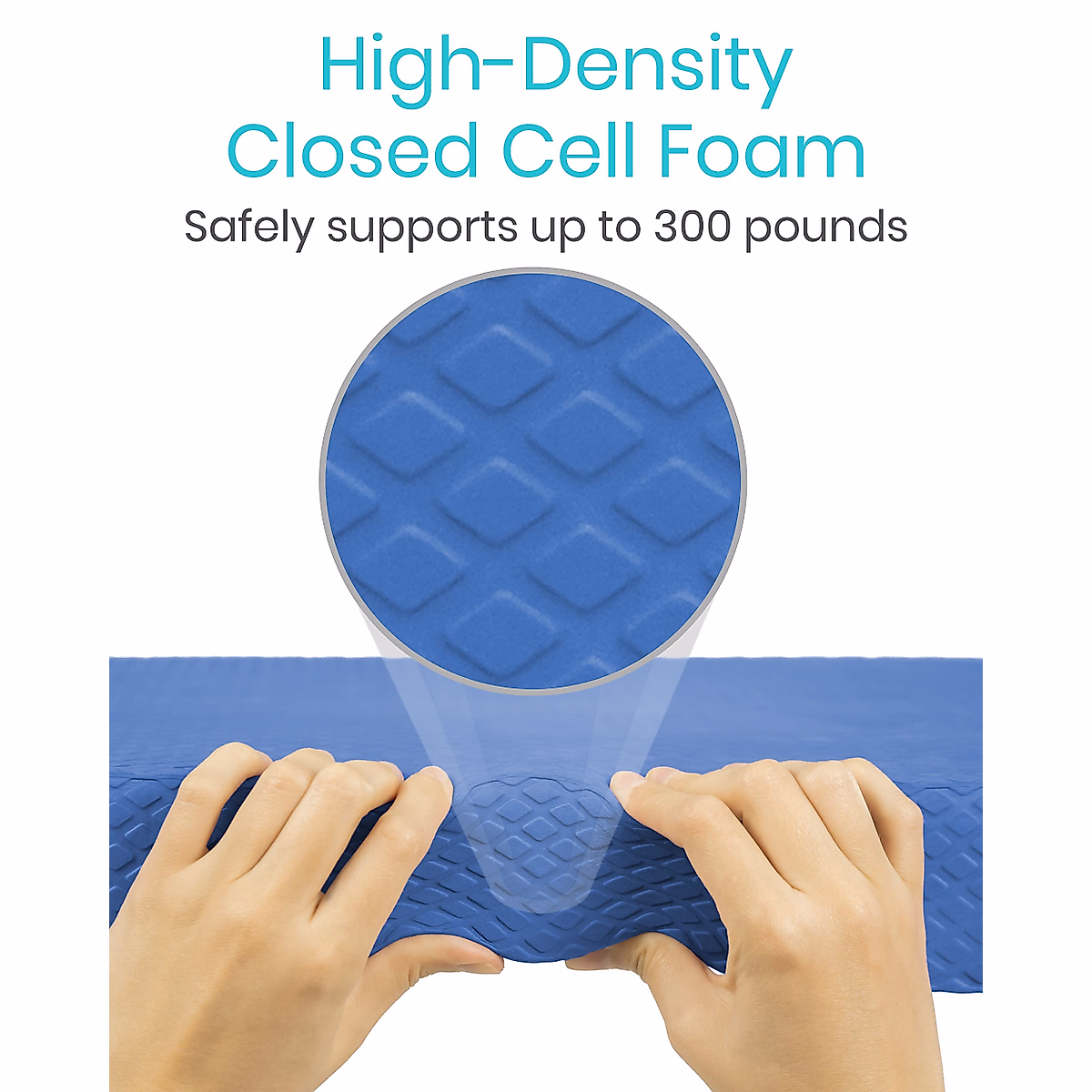 Vive Balance Pad - Foam Large Yoga Mat Trainer for Physical Therapy, Stability Workout, Knee and Ankle Exercise, Strength Training, Rehab - Chair Cushion for Adults, Kids, and Travel